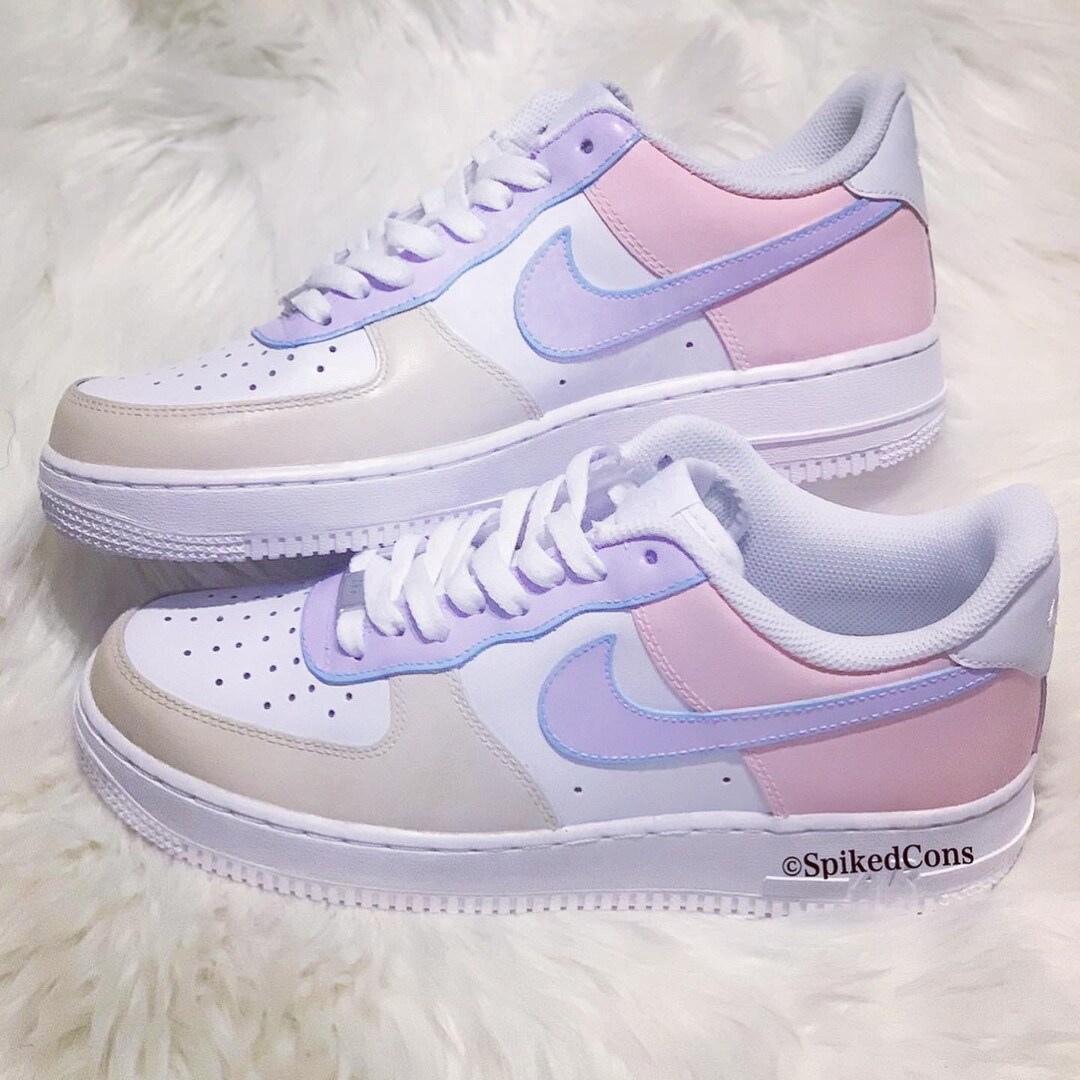 Custom Pastel (AF1) Low Sneakers --check Sizing Before Ordering - Etsy