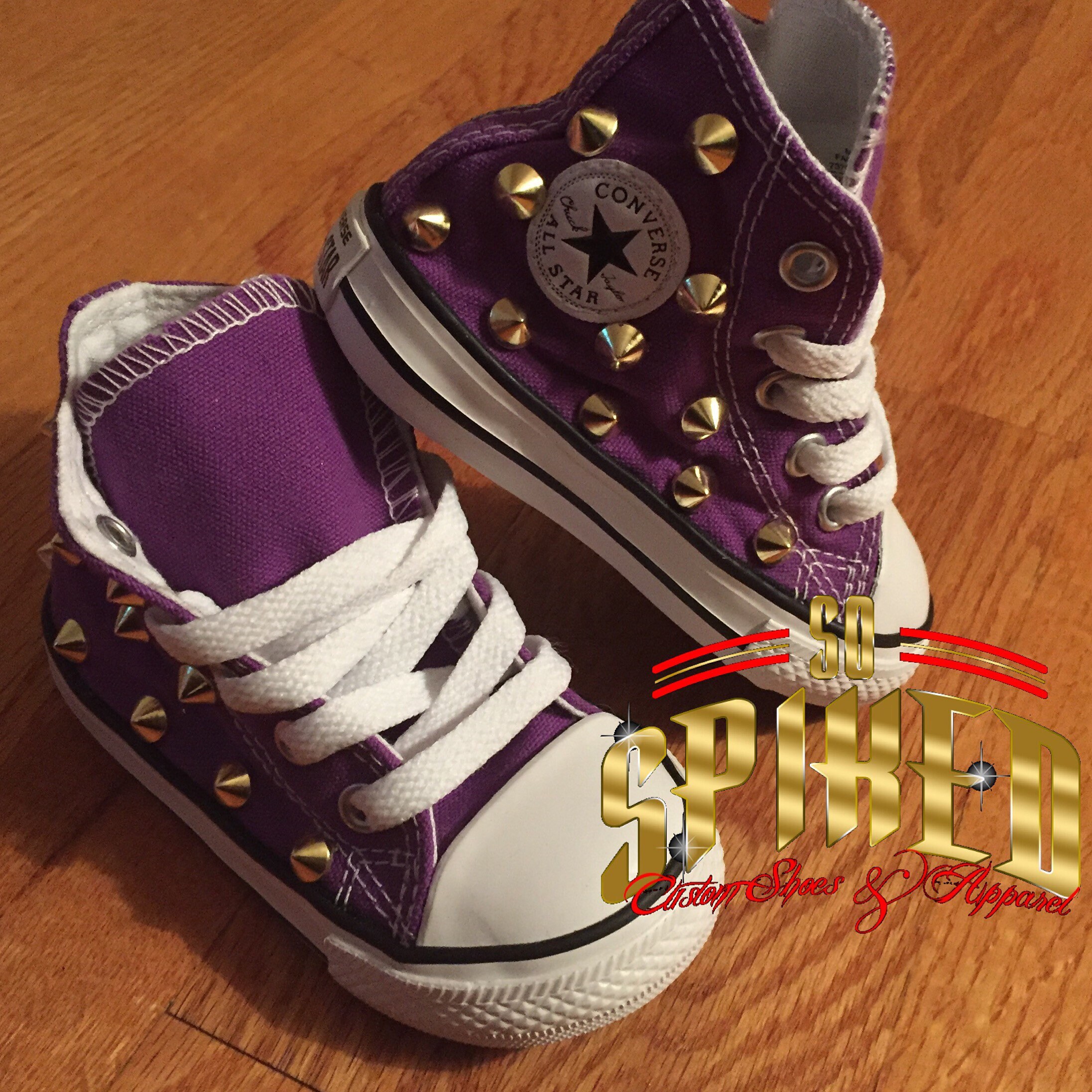 High Top Spike Studded Converse Toddler Sizes 4c-10c - Etsy