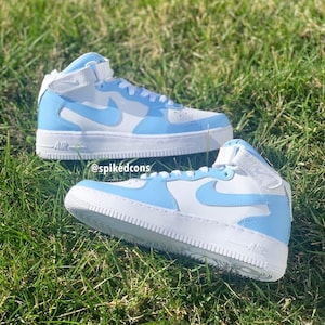Custom Baby Blue - Powder Blue AF1 - Etsy