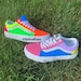 Custom Vans neon Lights big Kids/adults Men Women - Etsy