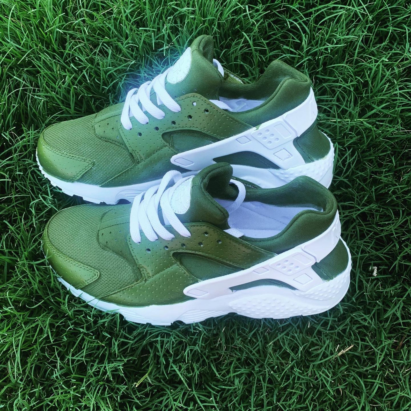 Custom olive Green Huaraches | Etsy