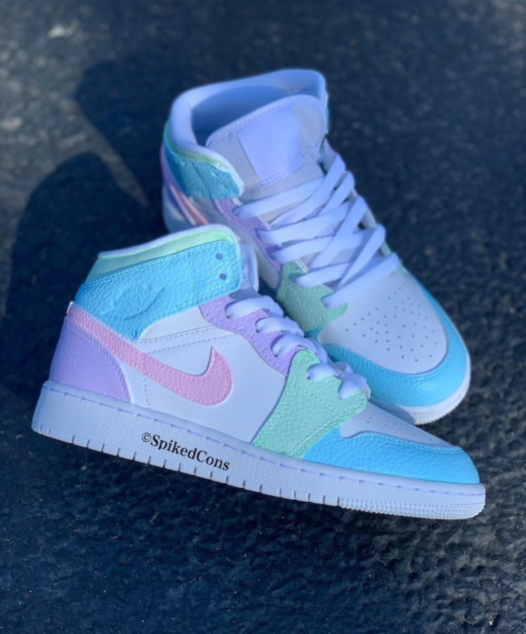 Custom Easter J1 Sneakers Pastel Ready to Ship Youth 3.5 Big Kids - Etsy