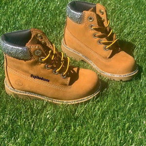 Custom Bling Timberlands -toddler Preschool.. Kids Wheat Boots - Etsy