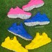 Custom Color Block spring J1s pink Yellow Green Blue Pink check Sizing ...