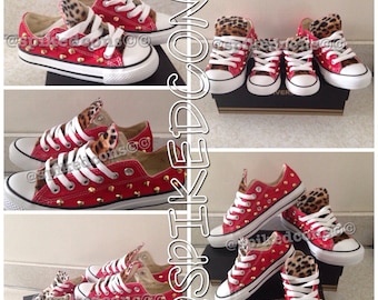 Studded Converse - Etsy