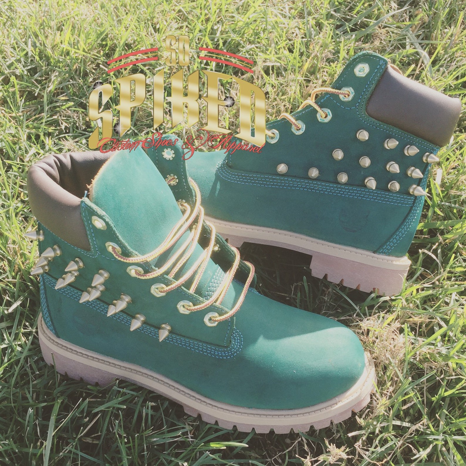 Custom Green Timberlands **ADD SIZE in Notes When Ordering** - Etsy