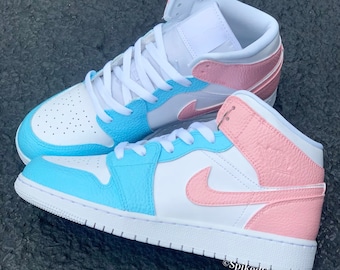Custom pink & Purple J 1 other Colors Available Check - Etsy