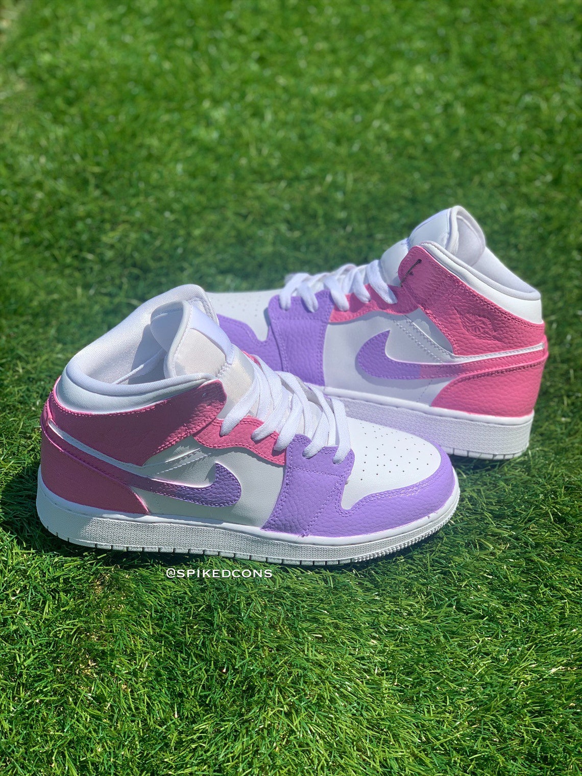 Custom pink & Purple J 1 other Colors Available Check - Etsy