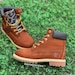Custom Rust Colored Timberlands put Size in Notes When - Etsy