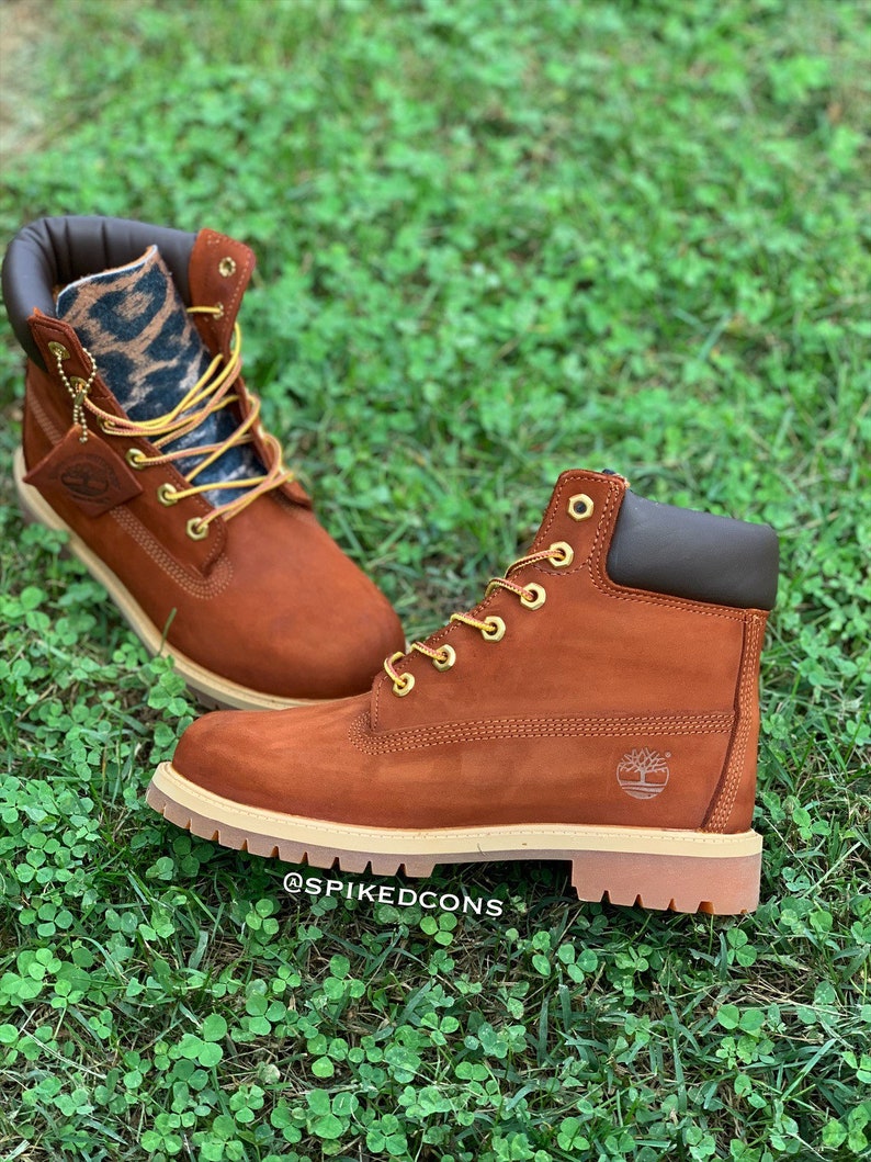Custom Rust Colored Timberlands (put Size in Notes When Ordering ...