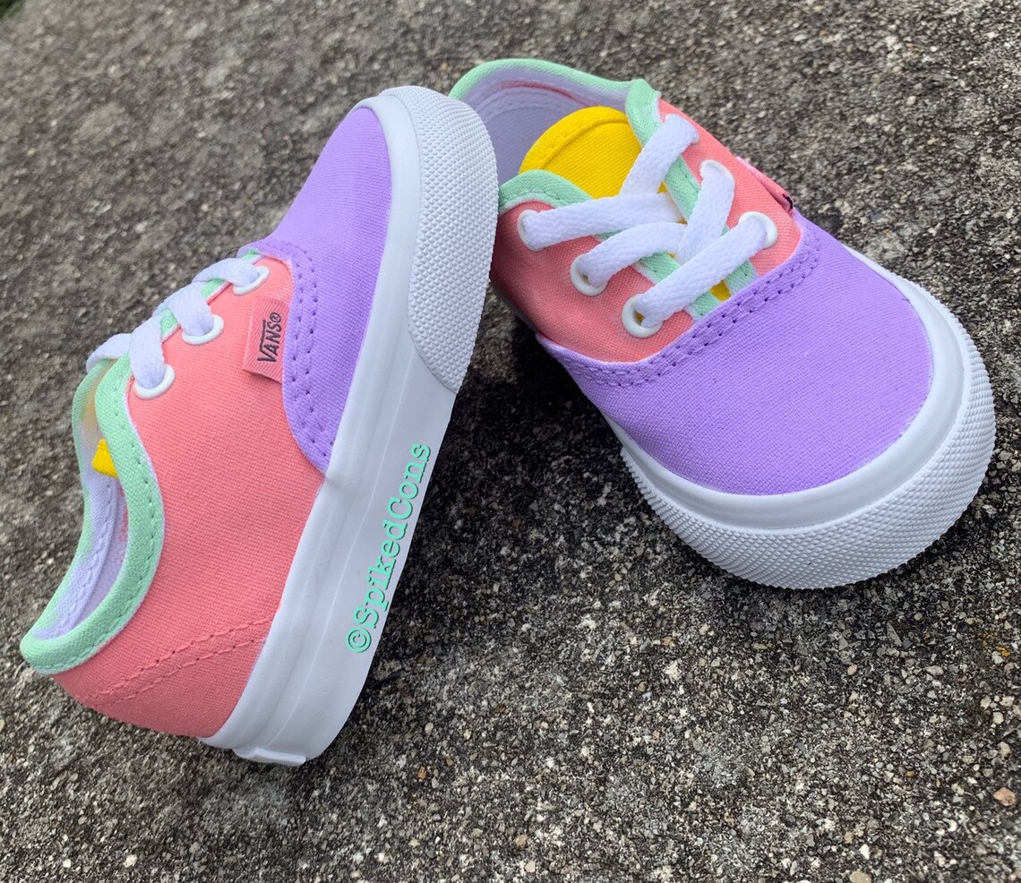 Another "springtime" Custom Vans Easter Pastel Colors (contact for ...