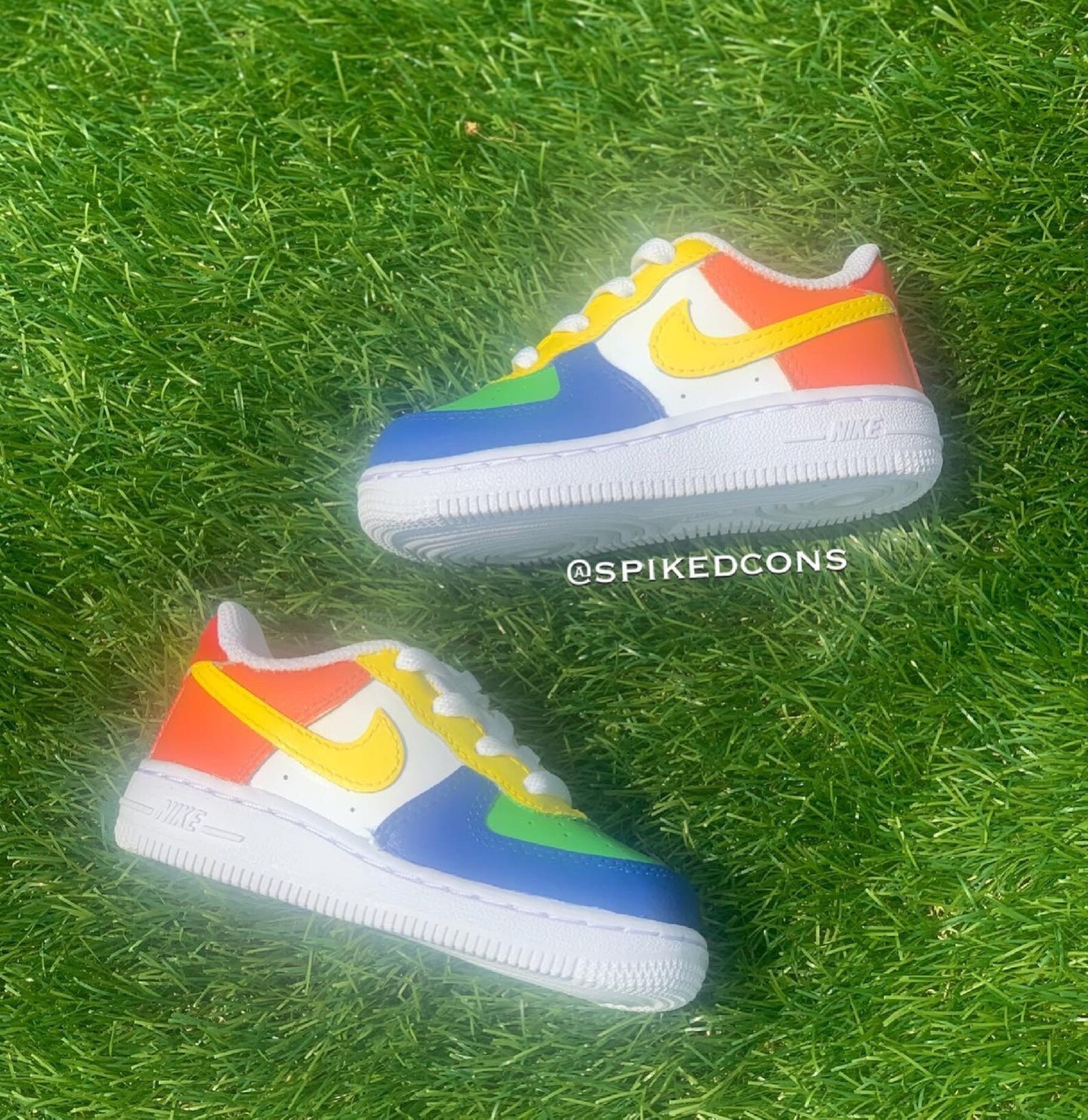 Custom rainbow AF1 Lowscheck Sizing Before Ordering | Etsy