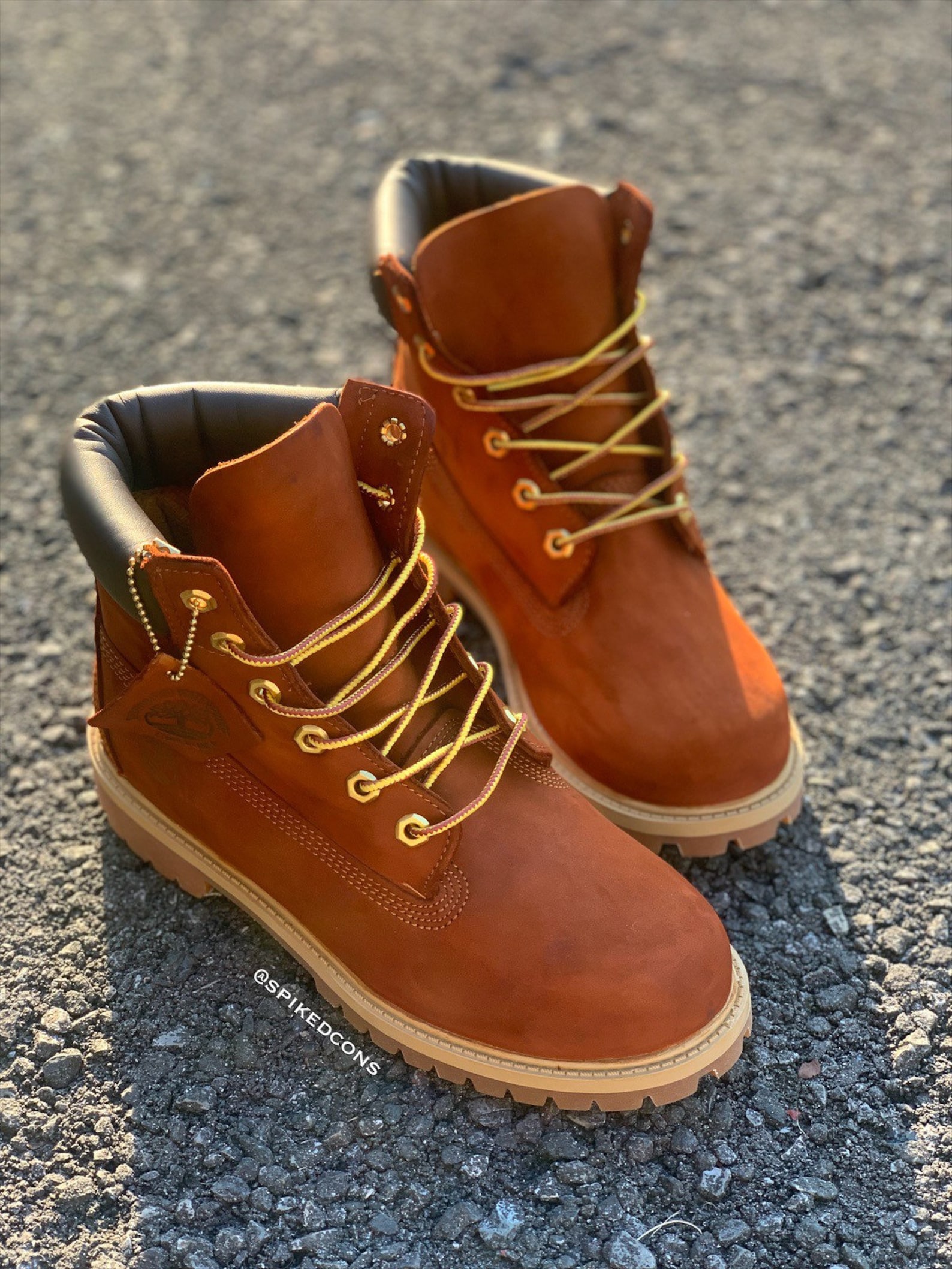 Custom Rust Colored Timberlands (put Size in Notes When Ordering ...
