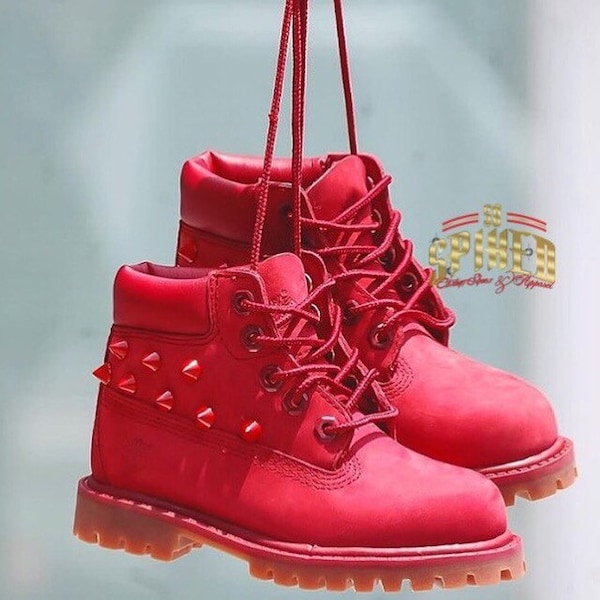 Spiked Timberlands - Etsy