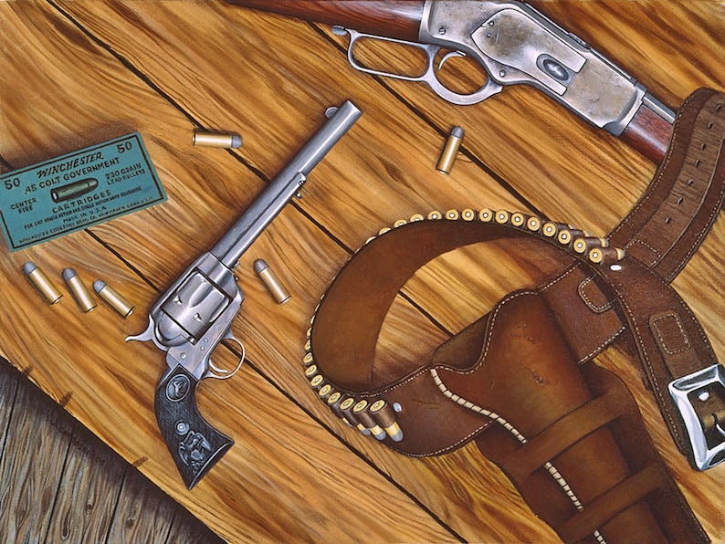 Winchester 1873 Carbine & Black Powder Colt Peacemaker - Etsy