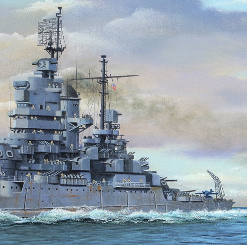 USS IDAHO BB-42 January 1945 - Etsy