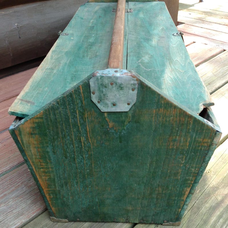 Antique Wood Tool Boxes - Etsy