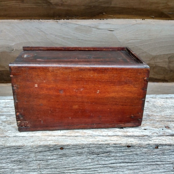 Antique Wood Candle Box - Etsy