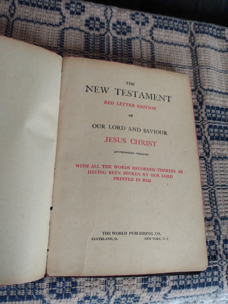 CHOICE Holy Bible Vintage Antique Old New Testament Douay Devotional ...