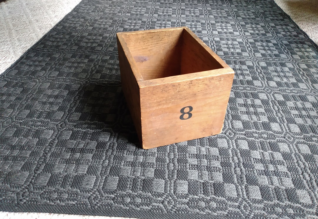 Antique Dovetailed Wooden Box 8 Vintage Victorian Rustic Wood Drawer ...