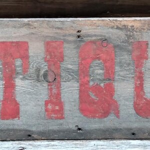 Vintage Antiques Rustic Painted Wood Sign Primitive Old Barn Board ...