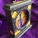 OOAK Hand Painted Wooden Mantle Desk Clock Halloween, Witch, Fall ...