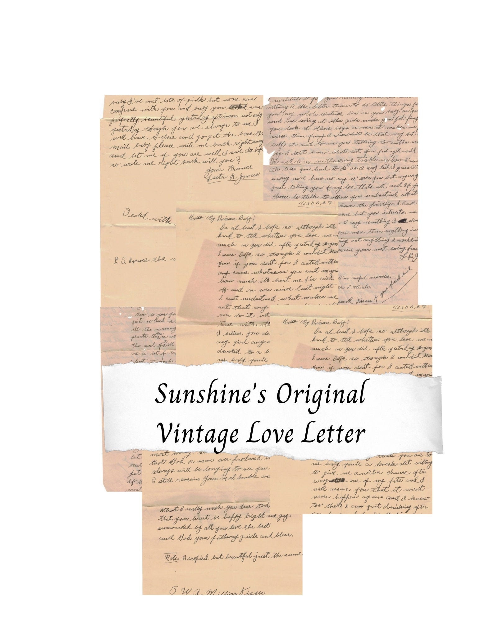 Vintage Love Letters, Antique Letters, Journal Ephemera, Love ...