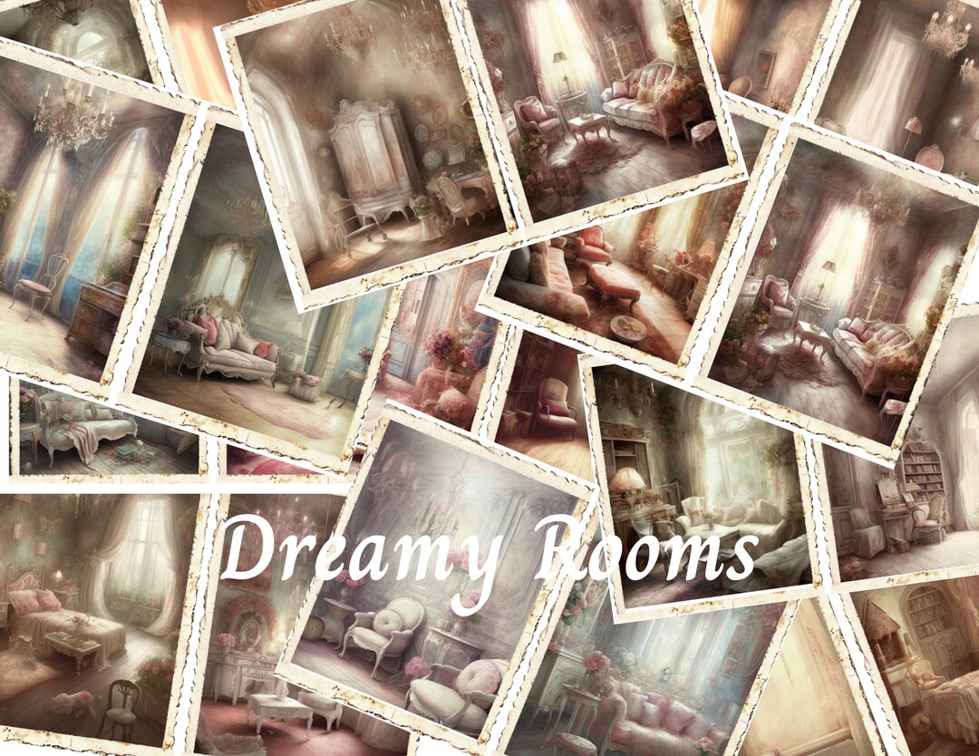 Dreamy Rooms Journal Kit, Journal Pages, Ephemera, Junk Journal Paper ...