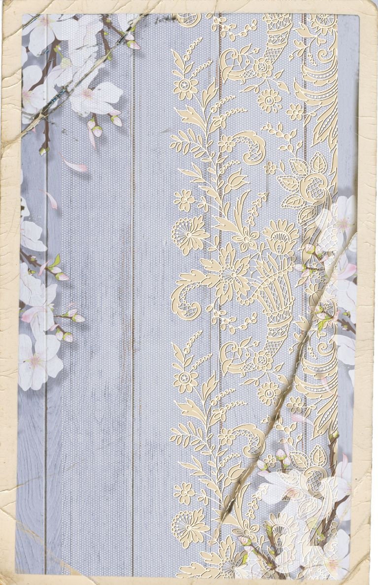 Blue Junk Journal Kit Shabby Blue Papers Blue Ephemera | Etsy