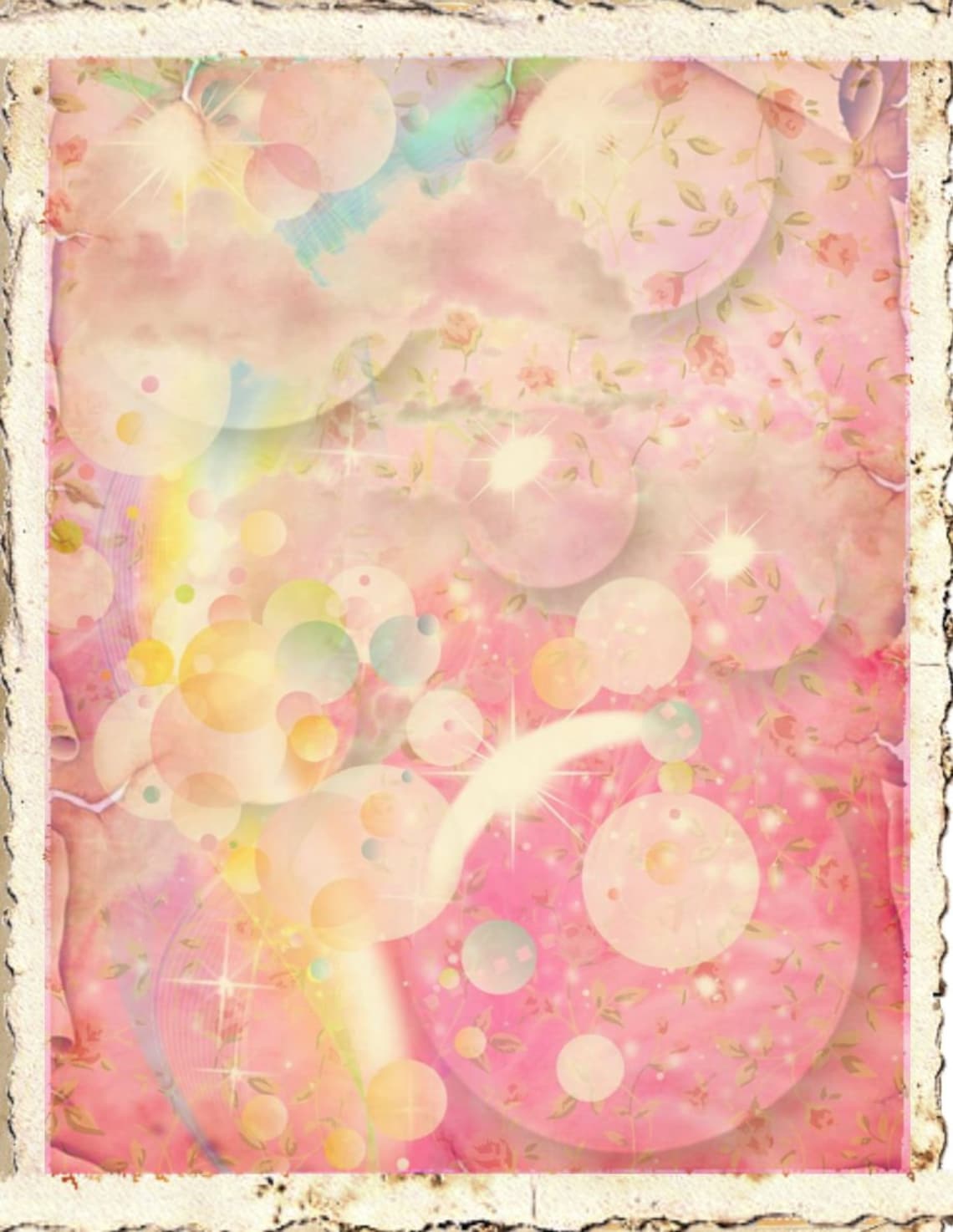 Junk Journal Bubble Prints Bubble Paper Collage Jpeg | Etsy