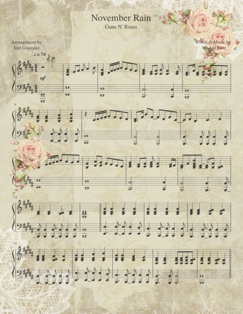 4, Music Sheets, And, 1, Background Sheet, Journal Pages, Designs ...