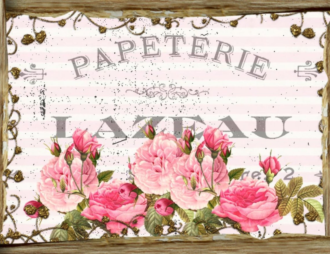 Printable Journal Kit Shabby Blush Pink Papers Journal Tags - Etsy