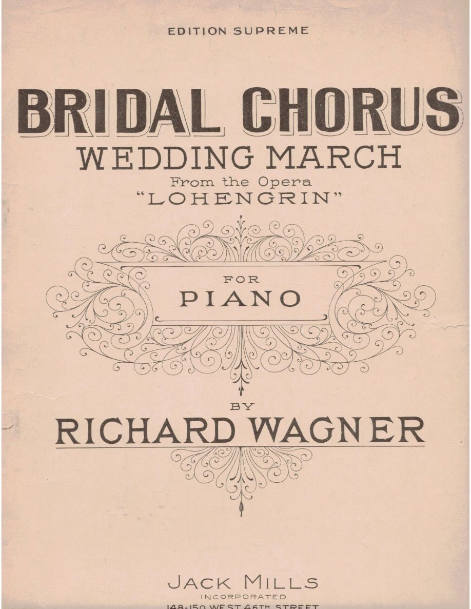 Wedding Ephemera, Vintage Wedding Music, Wedding March, Paper Pack ...