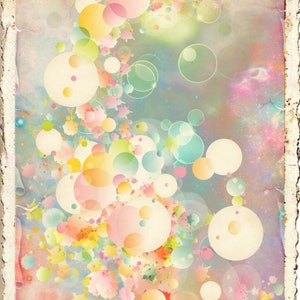 Junk Journal, Bubble Prints, Bubble Paper, Collage, Jpeg, Digital ...