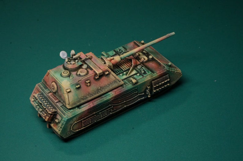 1/144 3D Printed Wargame Armour '46 Super Heavy Tank maus II Krupp ...