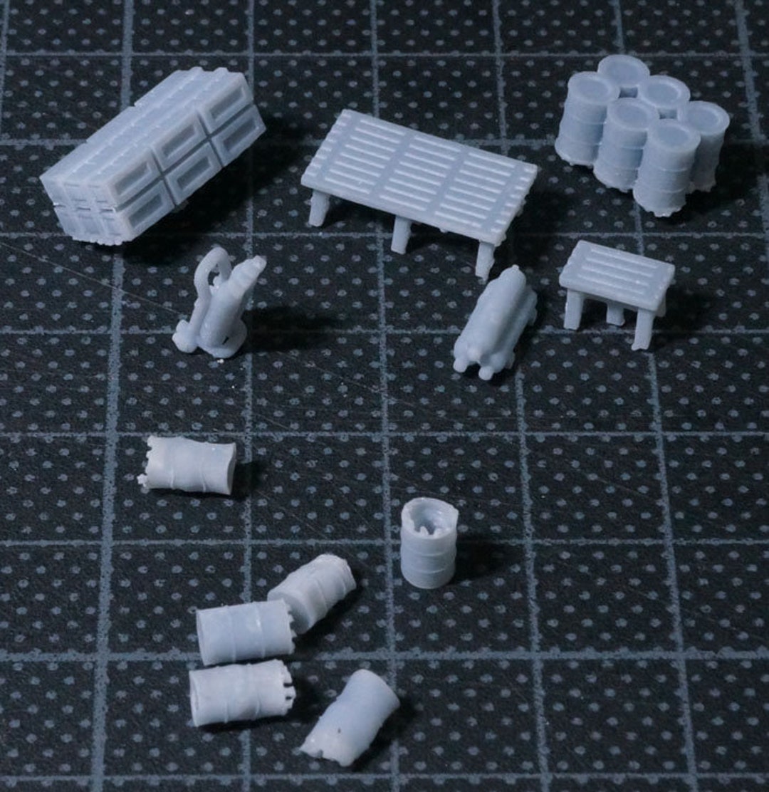1/144 3D Printed Wargame Accessory - Truck Payload, Including Fuel ...
