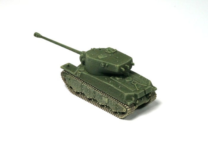 1/144 3D Printed WWII US M6A2E1 Heavy Tank. Unpainted / Olive Green ...