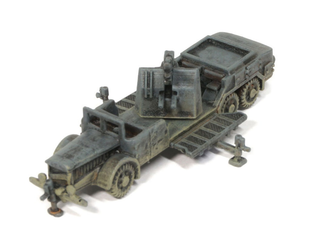 1/144 3D Printed Wargame Armour 88mm Flak motorised Sd.kfz - Etsy