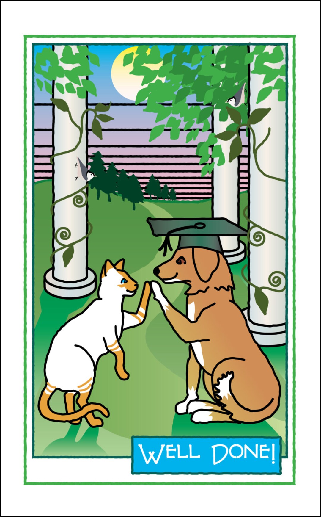 Greeting Card: Well Done! for Graduation - Etsy