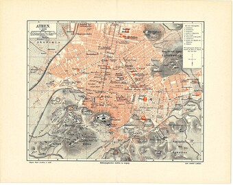 Greek Mythology Map | Etsy