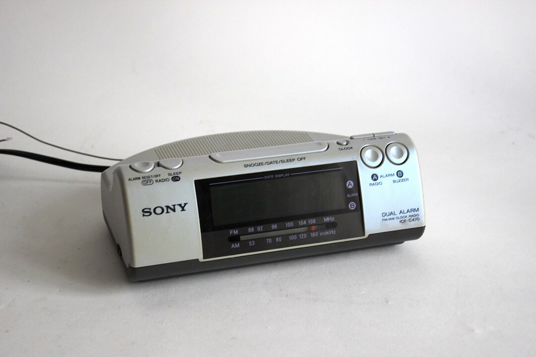 Vintage Sony Dream Machine FM/AM Clock Radio ICF-C470 - Etsy