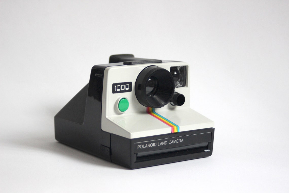 Polaroid 1000 Land Cámera - Green Shutter Button [includes Original Box ...