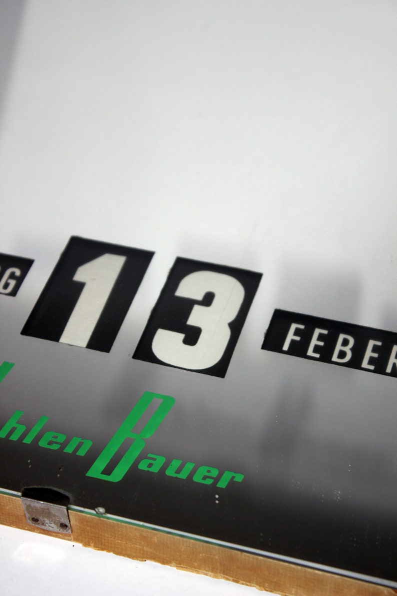 Vintage 50s Perpetual MIRROR Calendar / Turning Calendar - Etsy