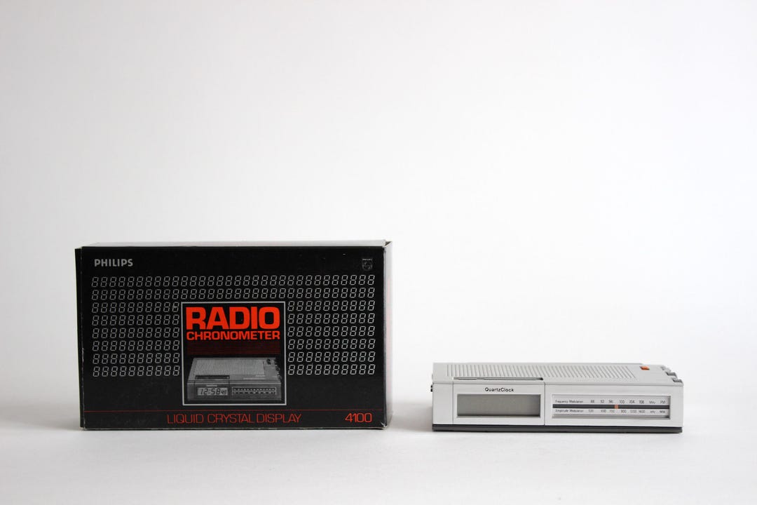 New Vintage 1980s Philips Radio Chronometer 4100 With Original ...