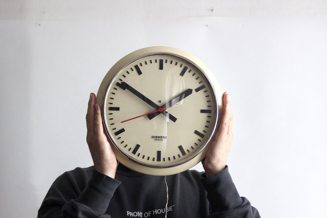 SIEMENS AUSTRIA Factory / Workshop Wall Clock. Austria 1950s ...