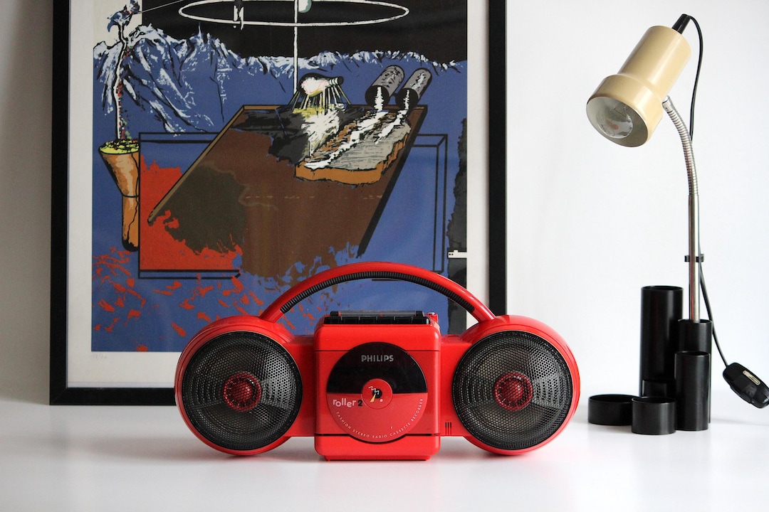 Philips Roller 2 Boombox –90s Stereo Cassette Player & Radio - Etsy