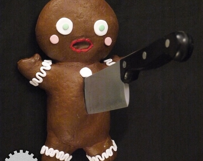 Killer Gingerbread Man With Knife - Etsy