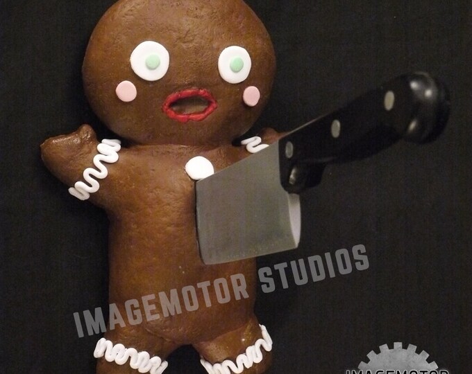 Killer Gingerbread Man With Knife - Etsy