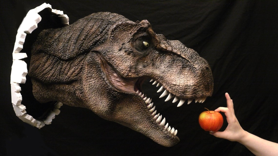 Life-like Wall Bursting T-rex Tyrannosaurus Bust Hanging Prop - Etsy