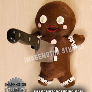 Killer Gingerbread Man With Knife - Etsy